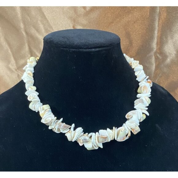 Jewelry | Seashell Chip Cluster Statement Collar Necklace Puka | Poshmark